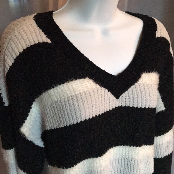 No Comment | Sweaters | No Comment Black And White Sweater Size L ...